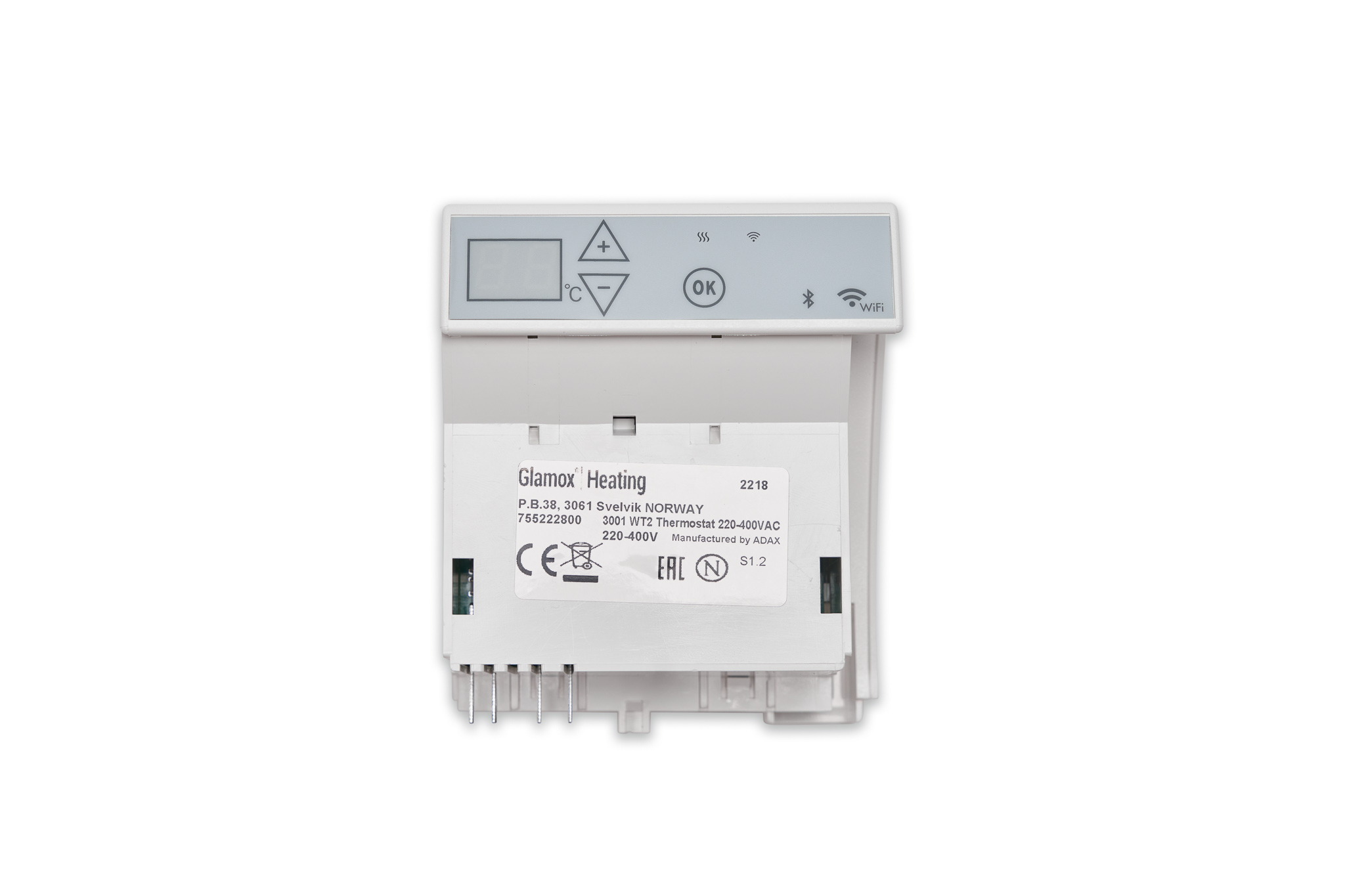 3001 Wi-Fi & Bluetooth thermostat 230/400V - Glamox